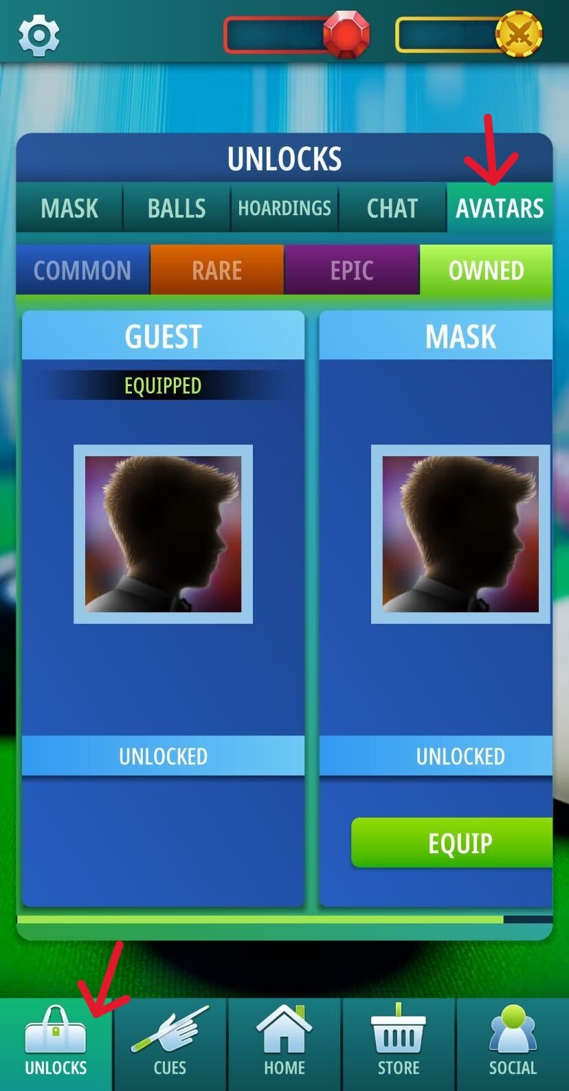 Snooker Blitz: How to Change Your Avatar and Username – Miniclip Help ...