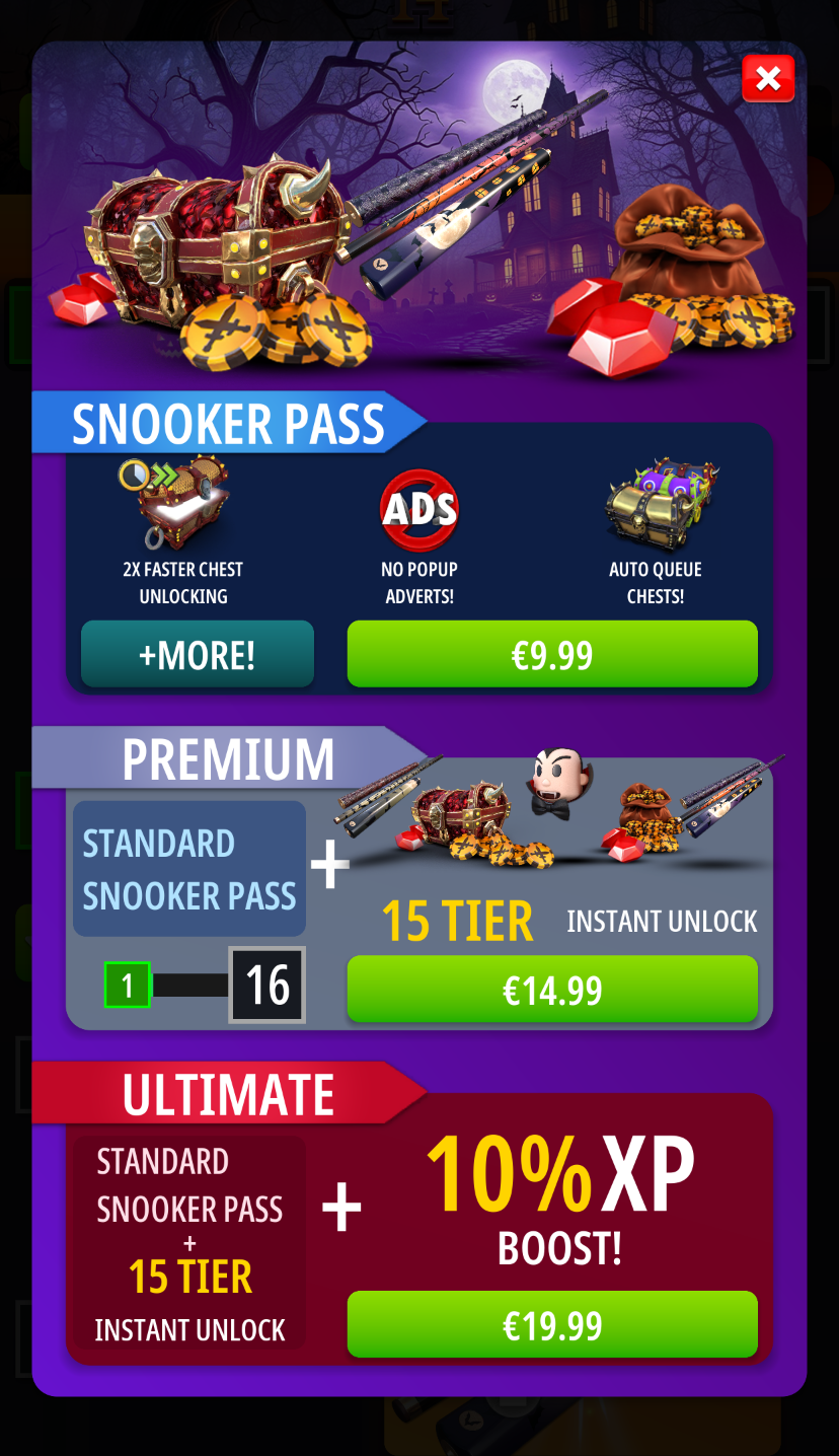 Snooker Blitz: Season Pass & Challenges – Miniclip Help and Support