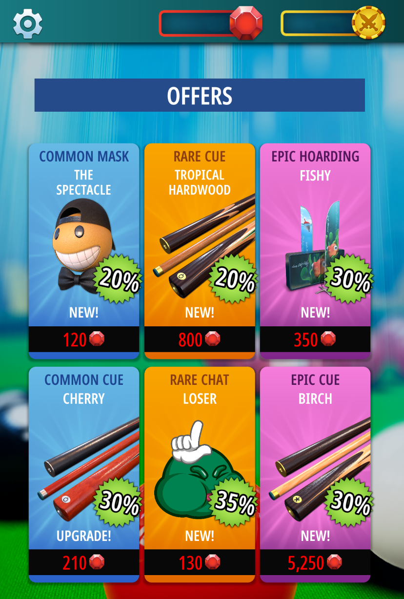 Snooker Blitz: Store – Miniclip Help and Support