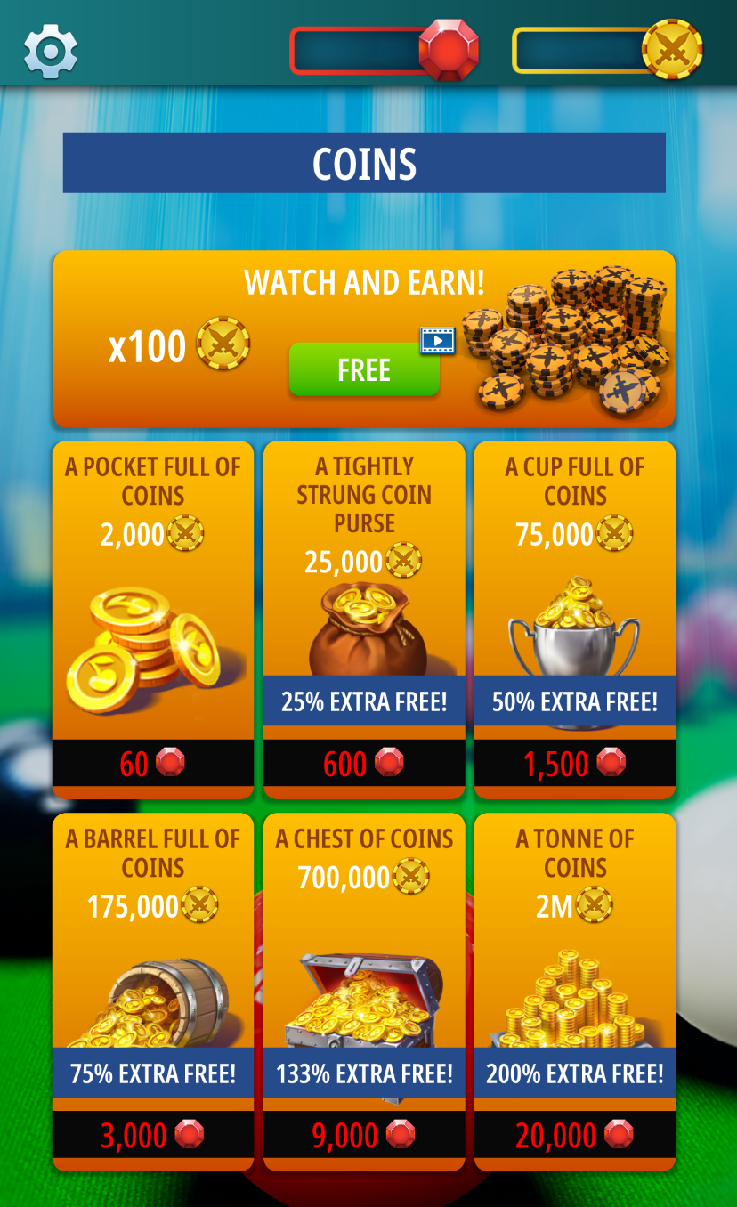 Snooker Blitz: Store – Miniclip Help and Support